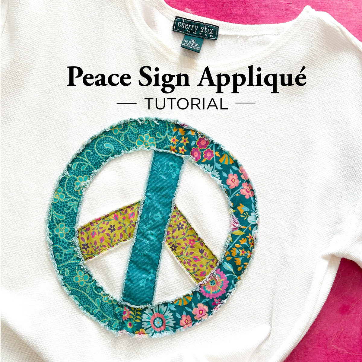 Peace Sign Appliqué Tutorial – Crystal Manning