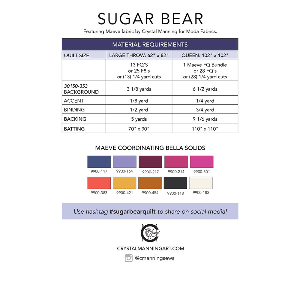 Sugar Bear PDF Pattern – Crystal Manning