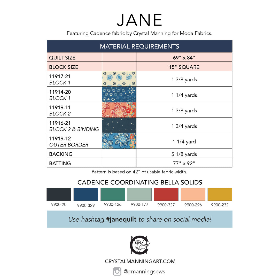 Jane PDF Pattern – Crystal Manning